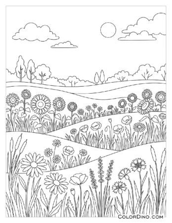 40+ Flower Coloring Pages (Free Printable PDFs)